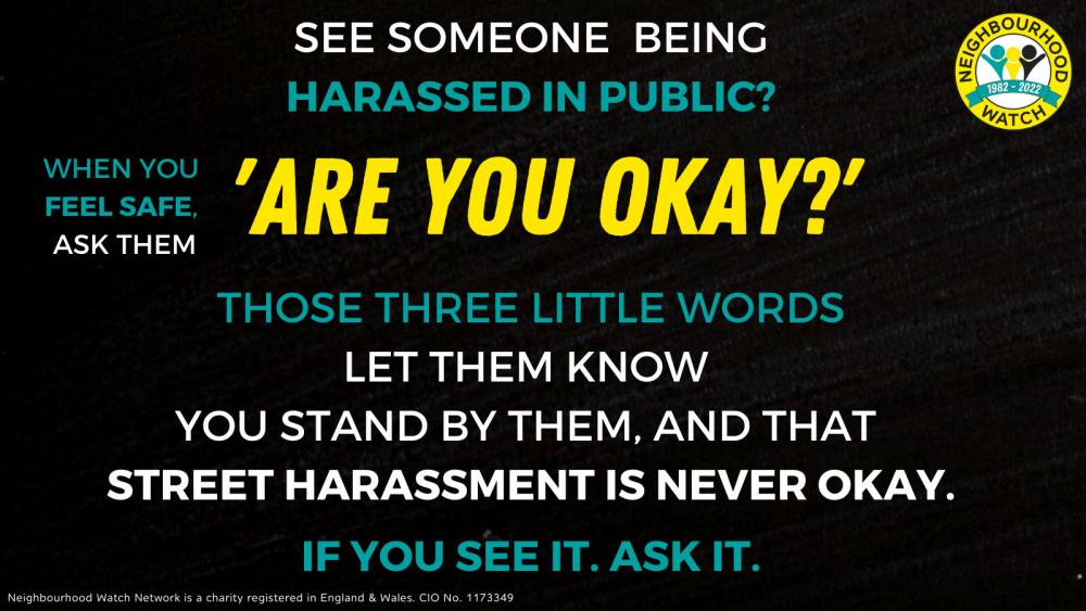 Marlborough Town Council - Are you okay? Street harassment campaign
